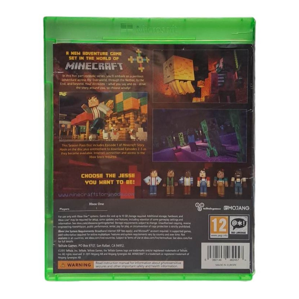 Pre-owned Minecraft: Story Mode - Xbox One Game - Own4Less
